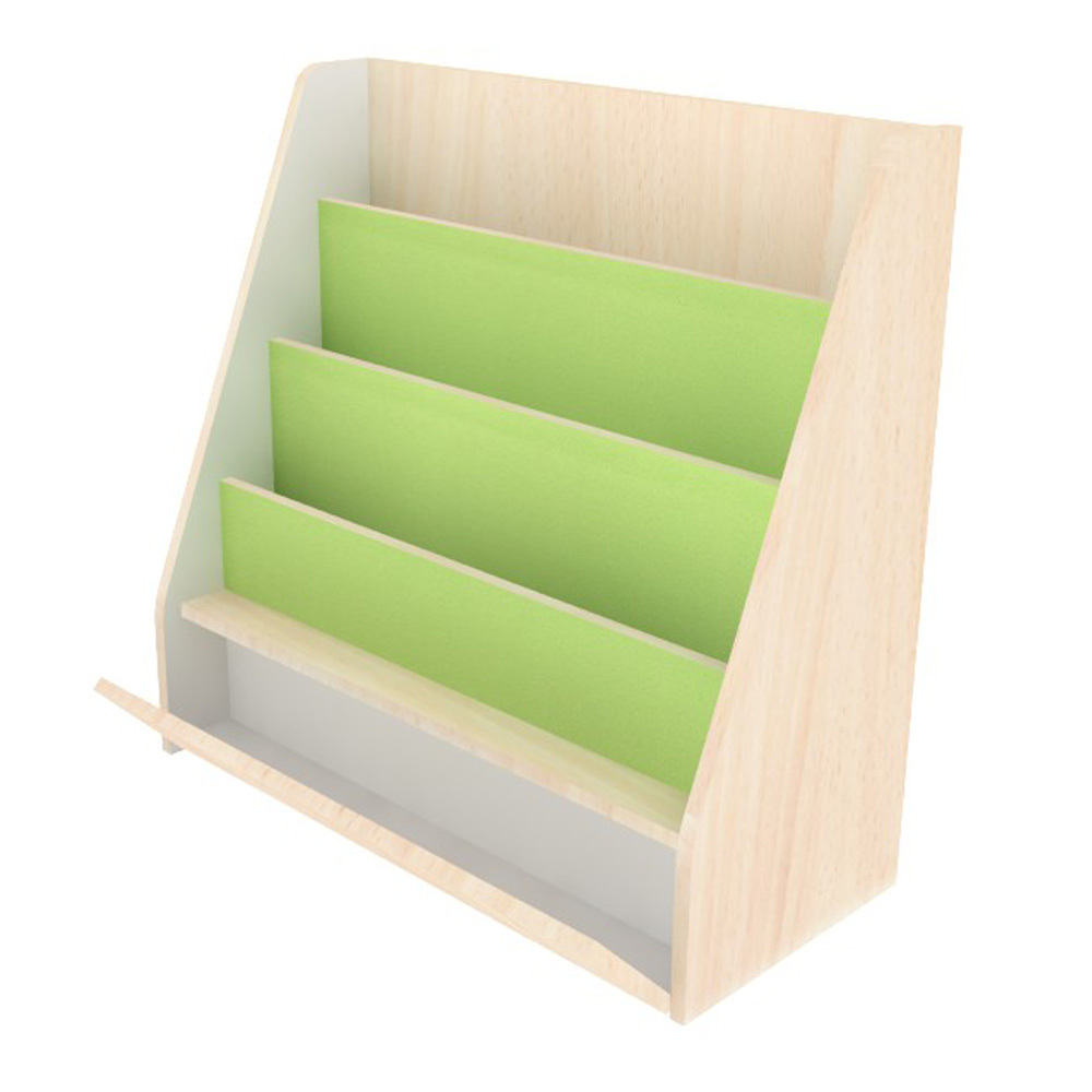 3 Tier Book Rack With Flap (Wood), Classic