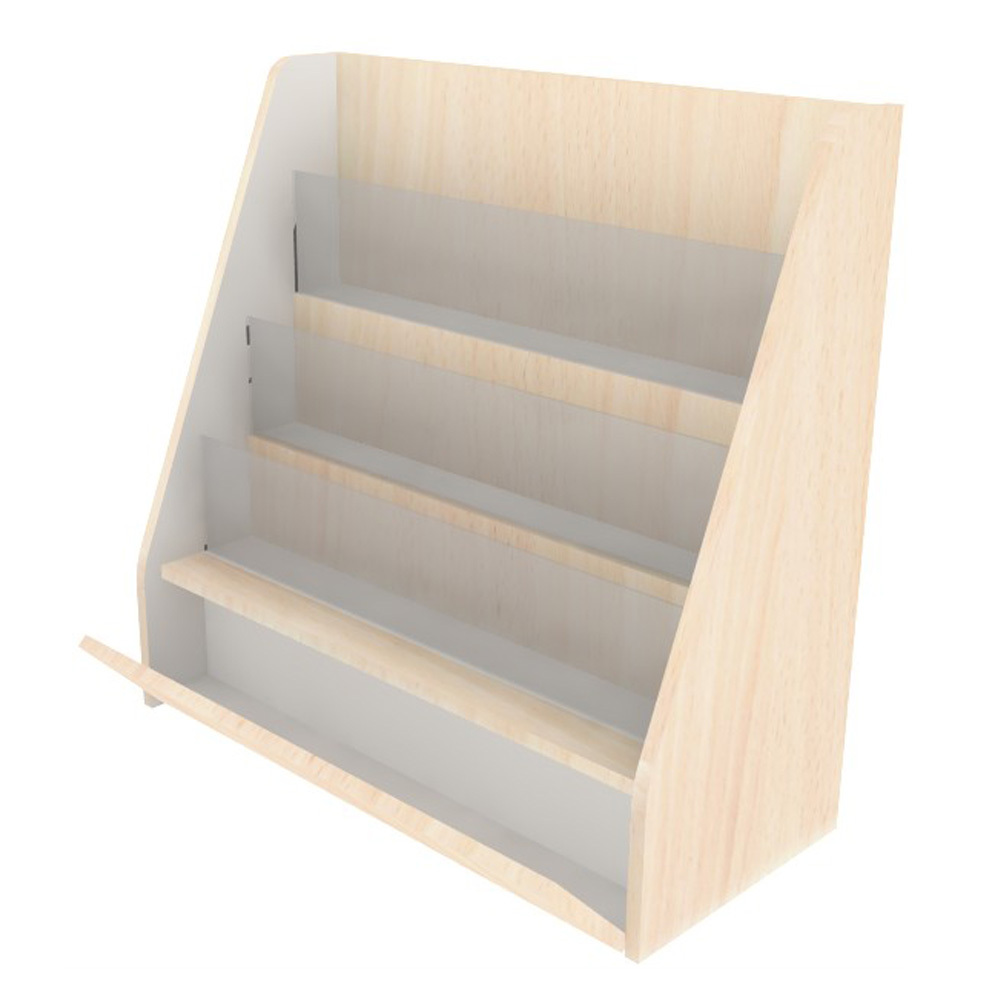 3 Tier Book Rack With Flap (Acrylic), Classic