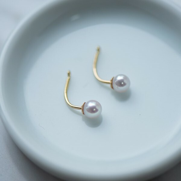 18K Baby Akoya Pearls Earrings Jacket