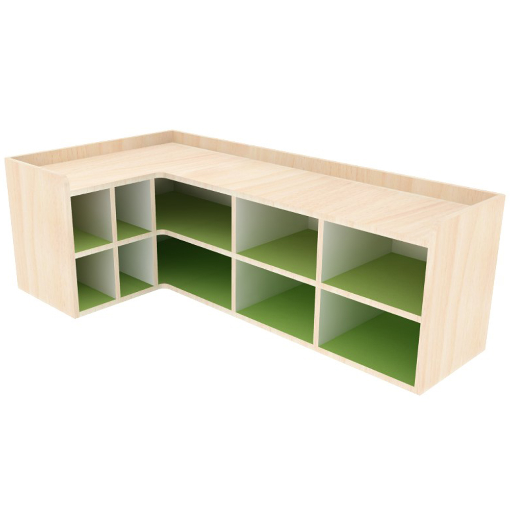 L-Shape Low Shelf
