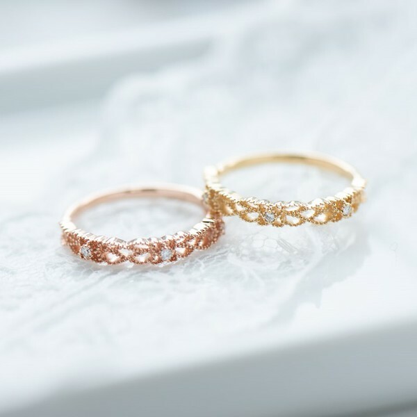 18K Cordón Diamond Ring