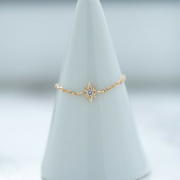 F-18K Star Diamond Chain Ring