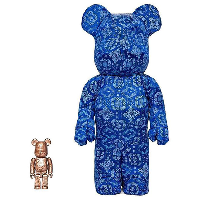 Bearbrick 400% 100% CLOT x NIKE x Medicom Toy Silk