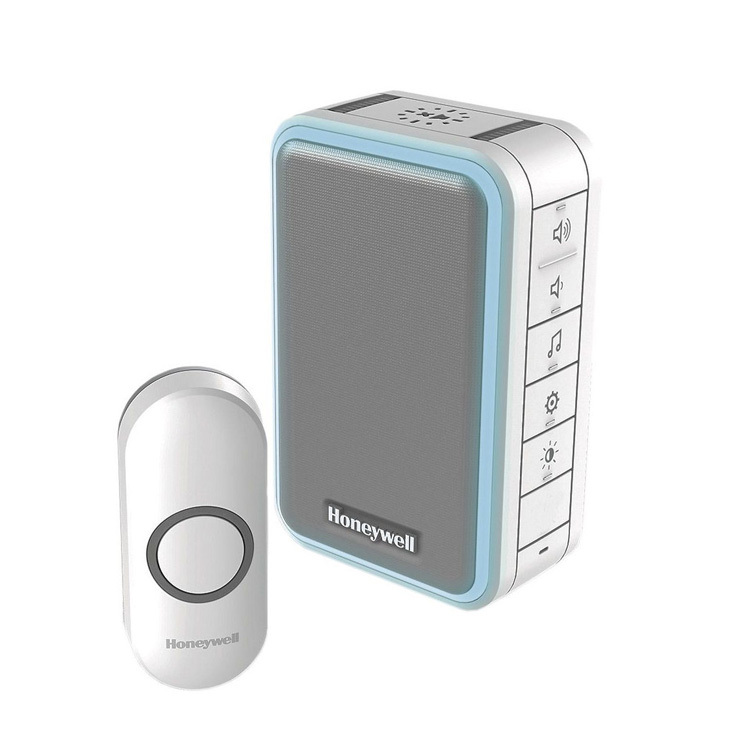 美國 HONEYWELL - LED 無線擴音門鈴 DC315N 白色