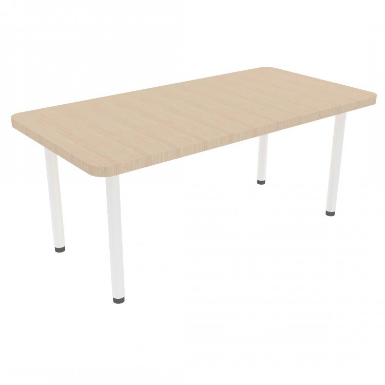 Rectangle Table With Metal Legs