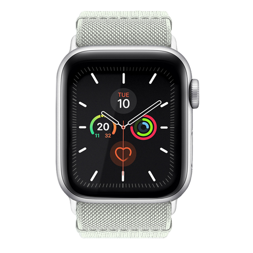 JTLEGEND Apple Watch Series (42/44/45/49mm)Flex 彈力錶帶-淺灰