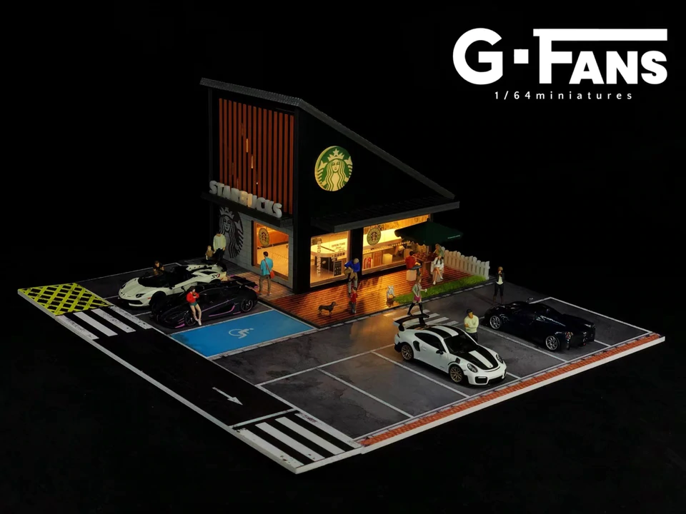G-FANS Models 1/64 Starbucks 連停車場 | TREND.HK 潮科技