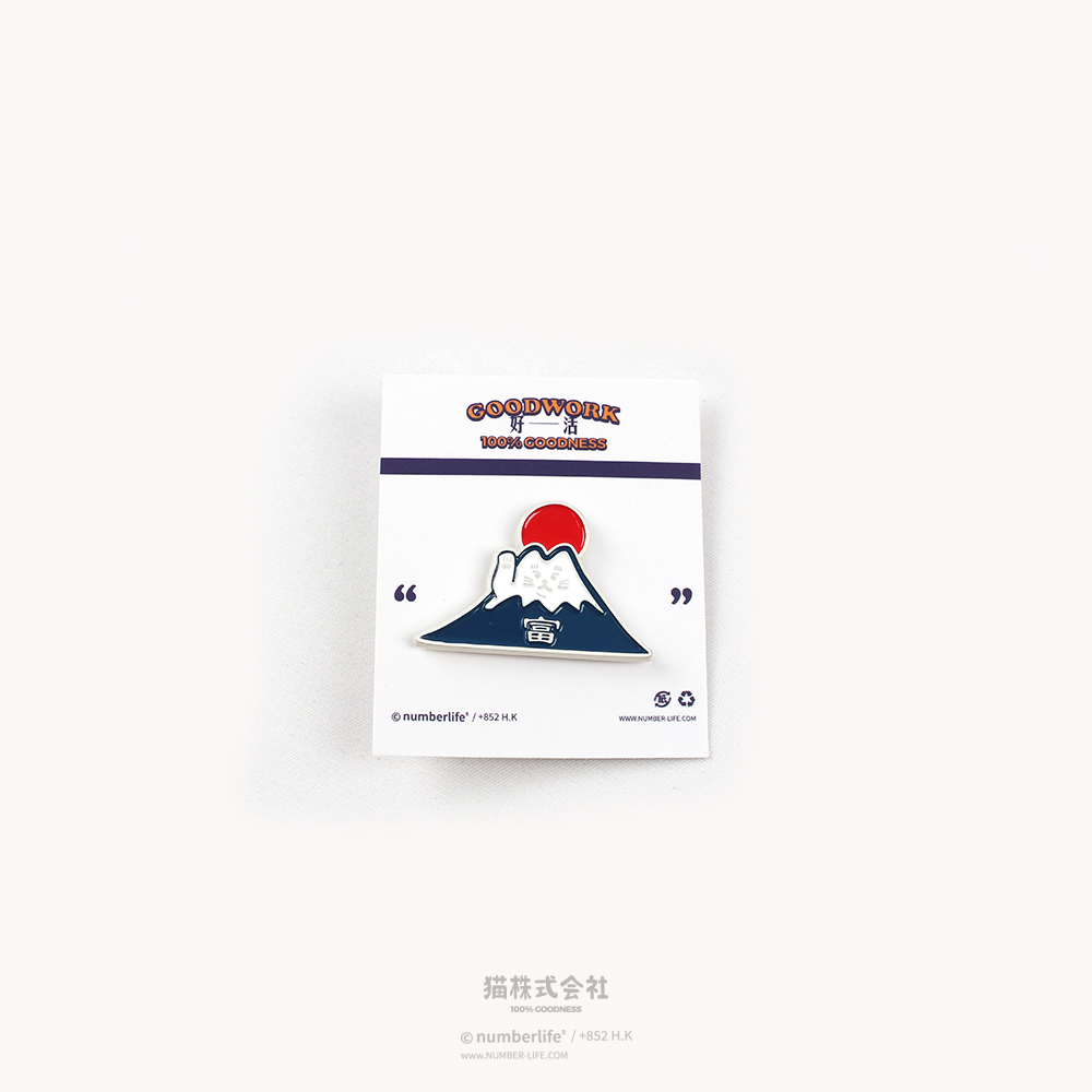 [ 猫株式会社 ] Fuji Meow Pin 金屬襟章
