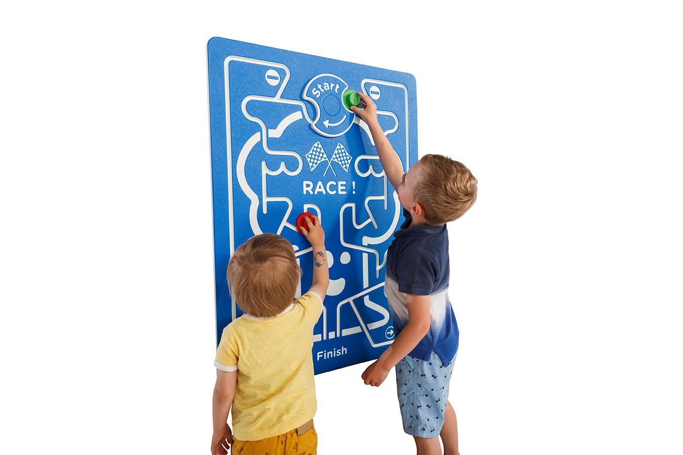 HDPE PLAY PANEL - RACE (BLUE)