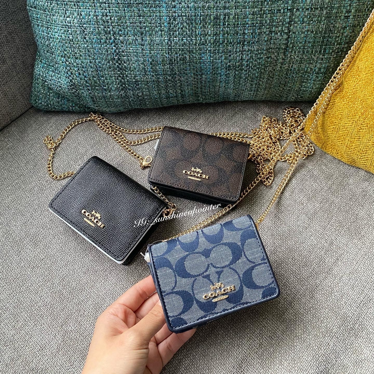 Coach Mini Wallet On A Chain 小廢包