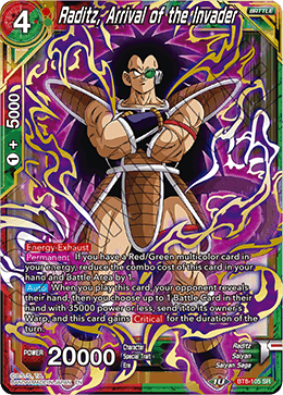 BT8-105 Raditz, Arrival of the Invader