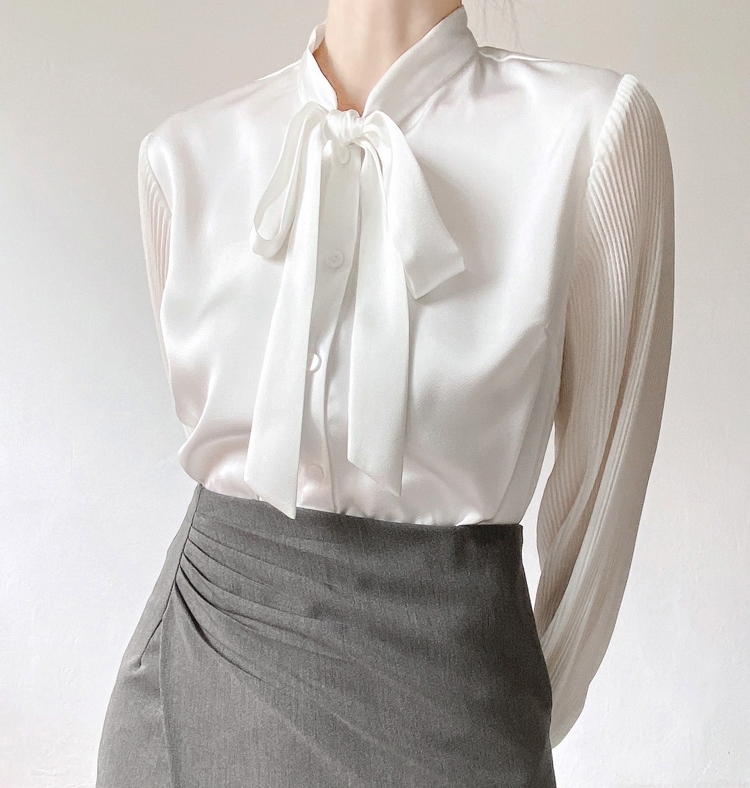 Barbara Ribbon Tie Shirt