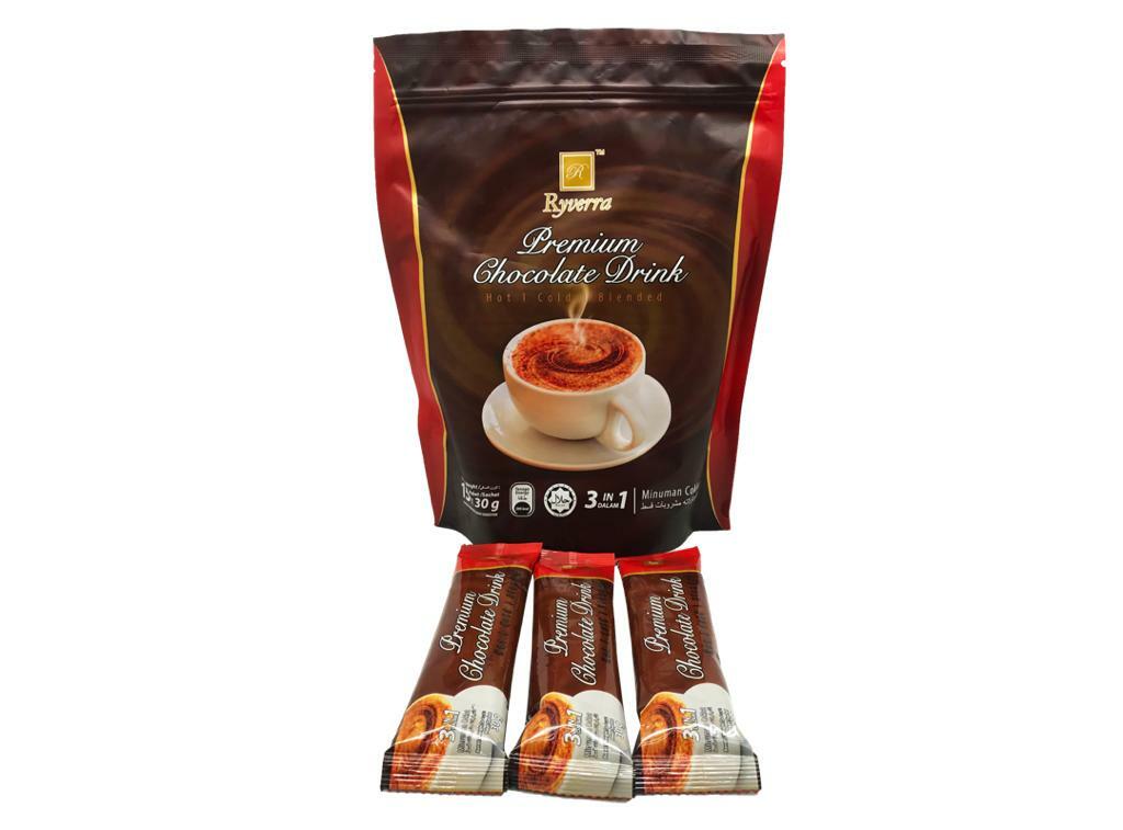 Ryverra Premium Chocolate Drink 3 in 1(15s'x30g)