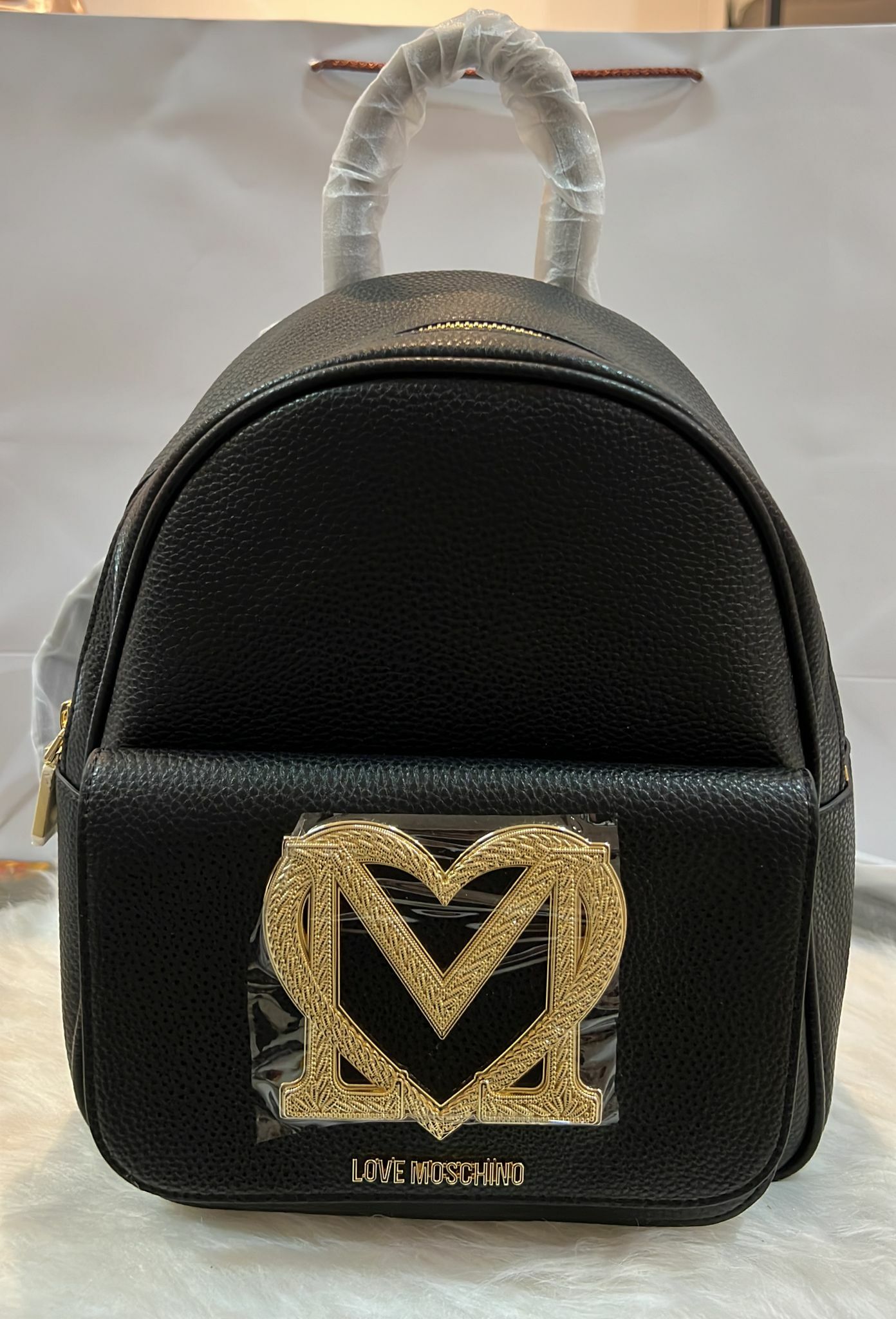 [S] LOVE MOSCHINO BACK PACK BORSA PU,NERO JC4384PP0EKM0000, 8054400631106 (SLM60) FINAL SALES
