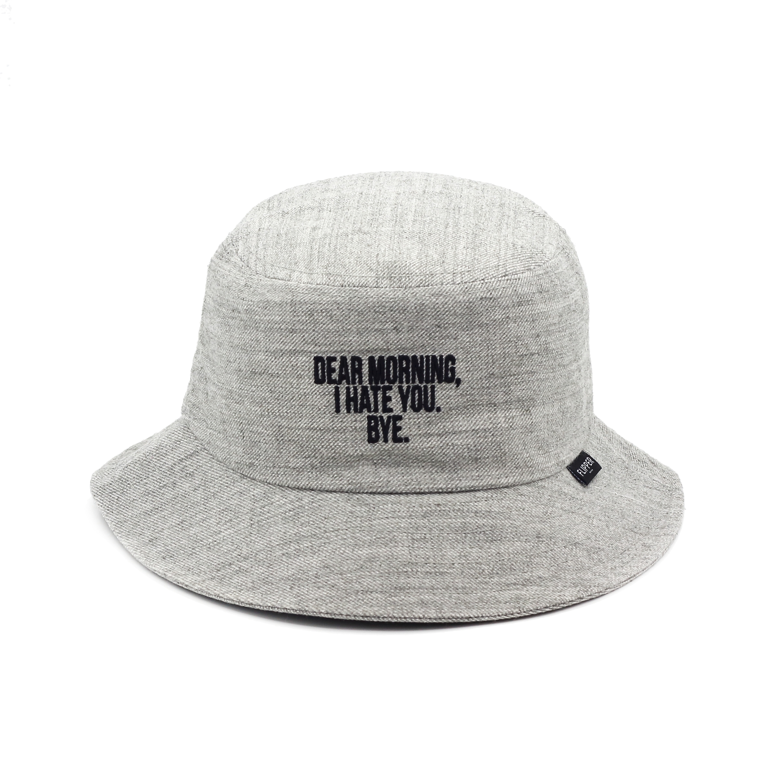 Premier - Dear Morning I Hate You Bye Bucket Hat Grey