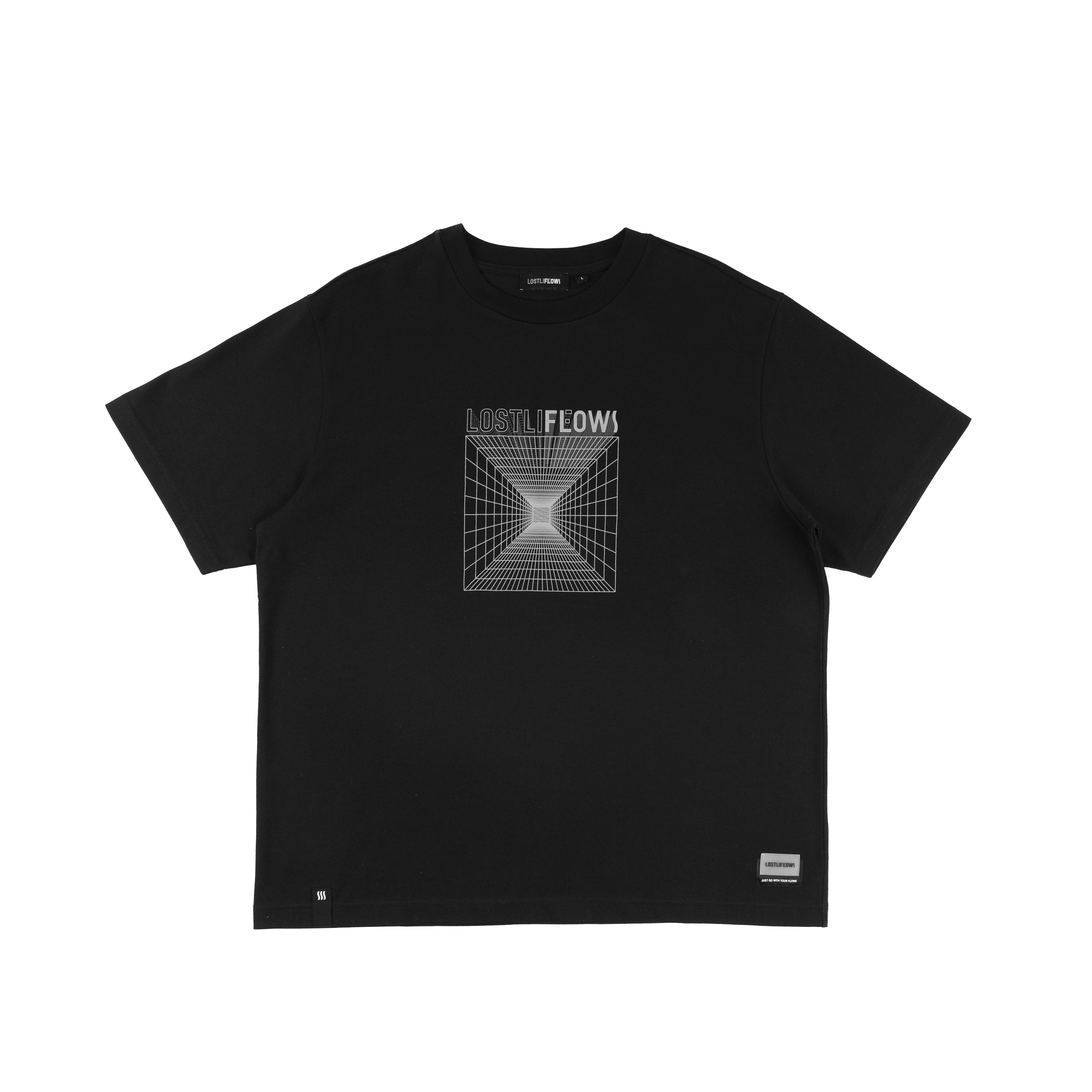 LLFS-TEE-02 LOSTLIFE X FLOWS CREWNECK PRINT TEE