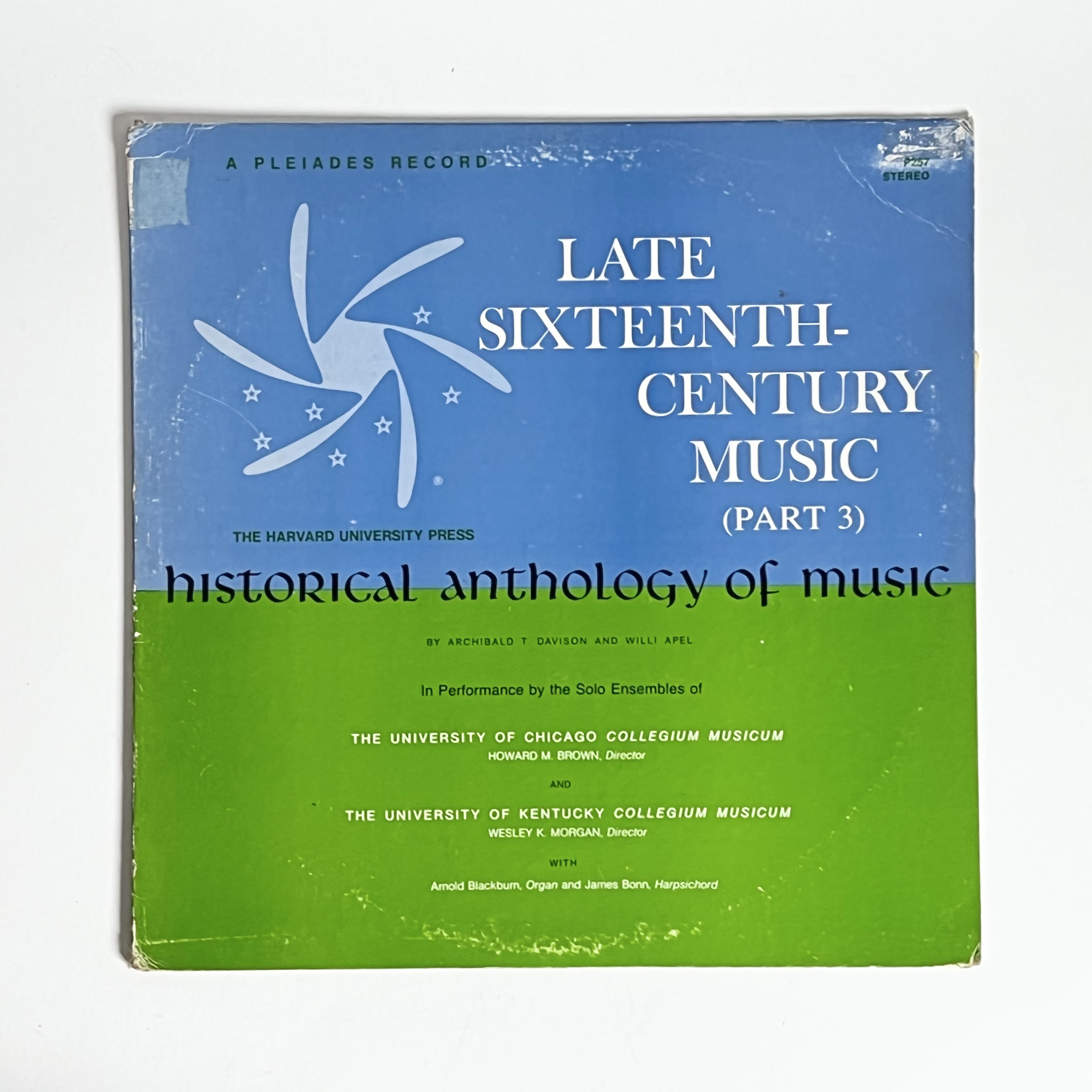 黑膠唱片封面｜LATE SIXTEENTH CENTURY MUSIC