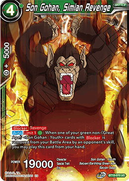 BT15-070 Son Gohan, Simian Revenge