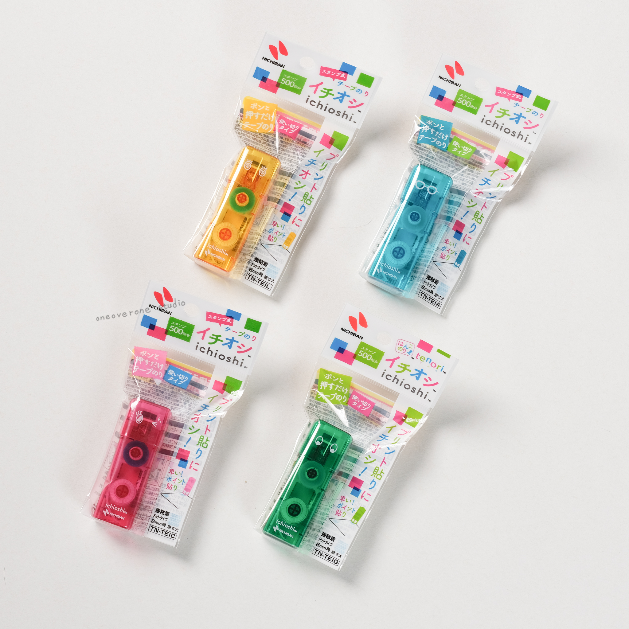 ichioshi tenori 印章按壓式雙面膠(強黏型)/NICHIBAN/JAPAN