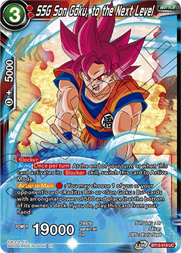 BT13-018 SSG Son Goku, to the Next Level
