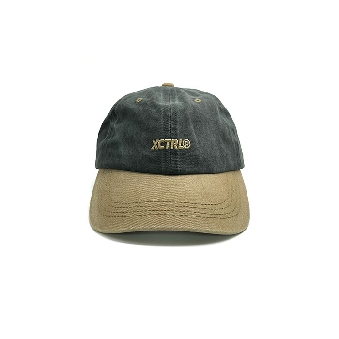 XCTRL 繡花LOGO水洗彎帽-綠