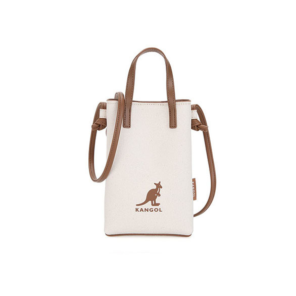 KANGOL DUO CANVAS MINI CROSS BAG