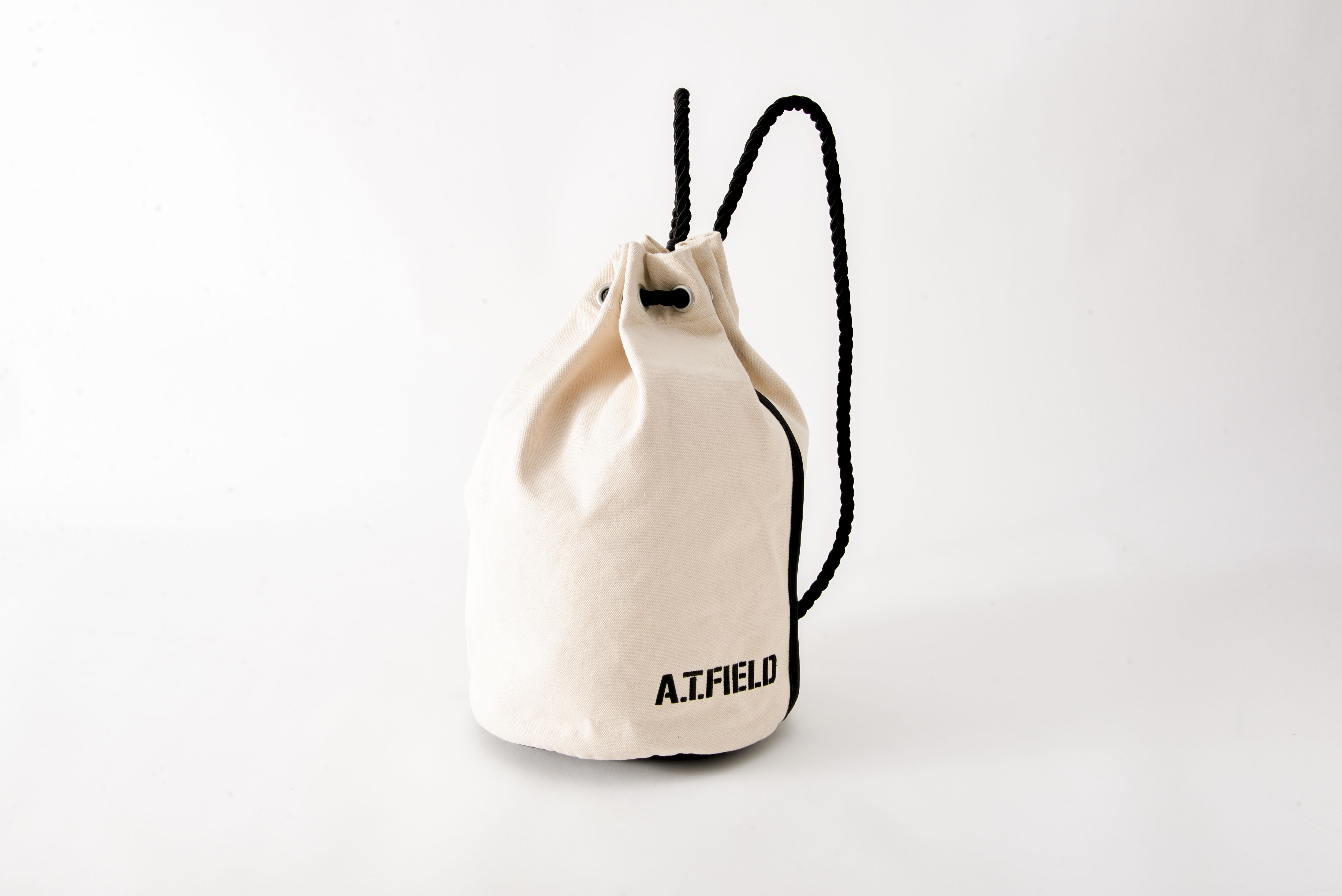A.T.FIELD EVA新世紀福音戰士圓筒束口袋 (白色)