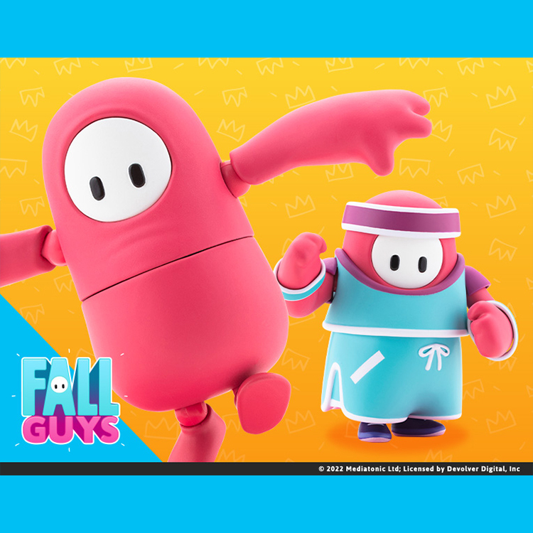 糖豆人Fall Guys pack 02 沙灘球 X rookie服裝 可動人偶