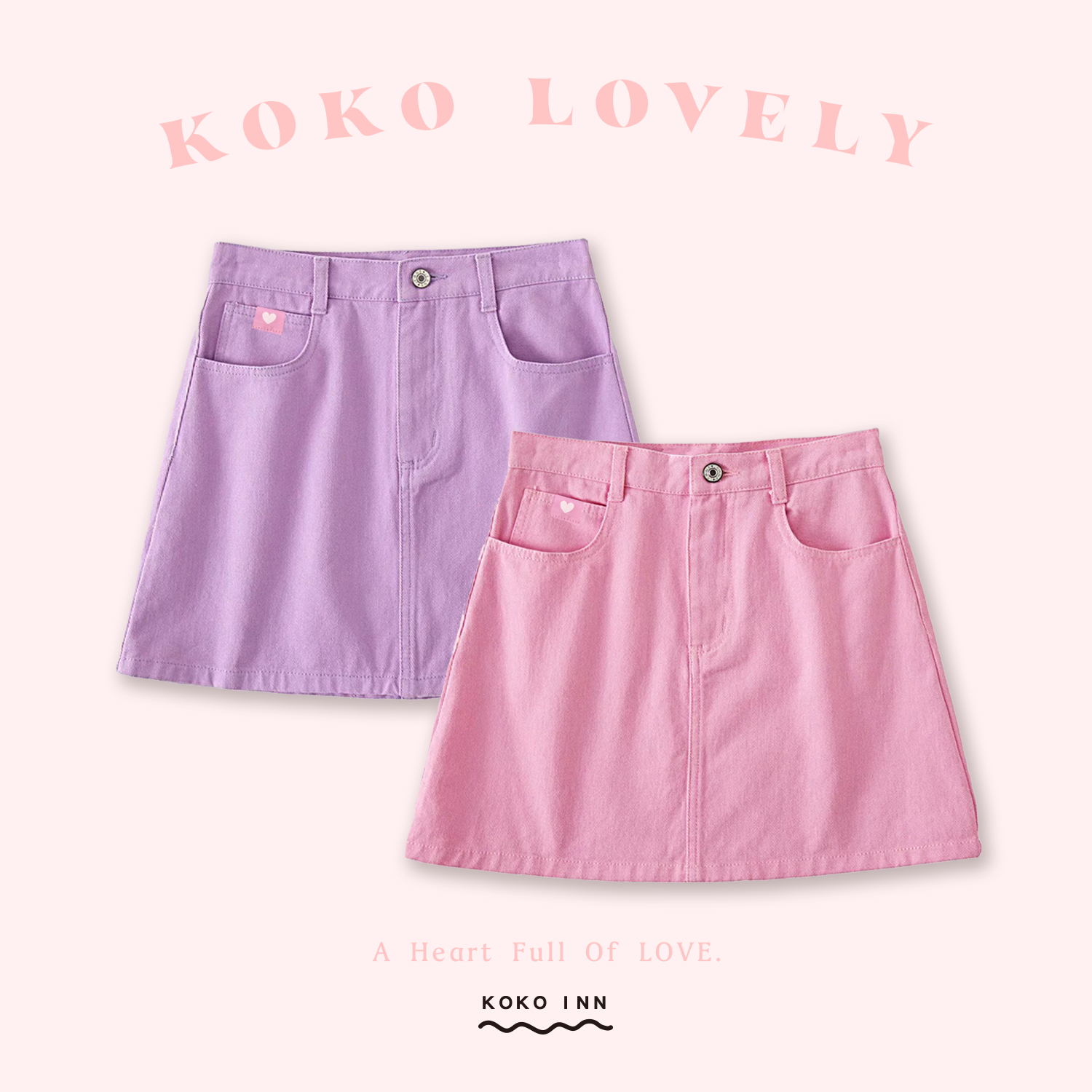 KOKO LOVELY 糖果色短裙