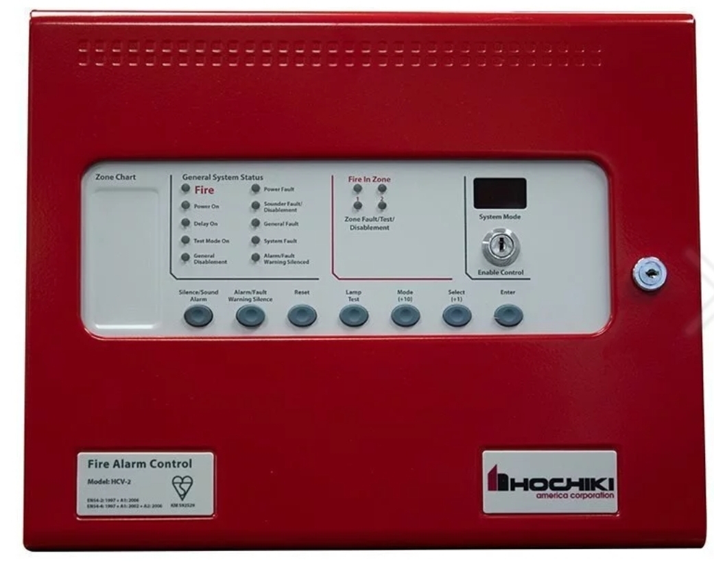 HCVX-2R Hochiki Fire alarm panel 2 zone (贈品:7AH電池2件)