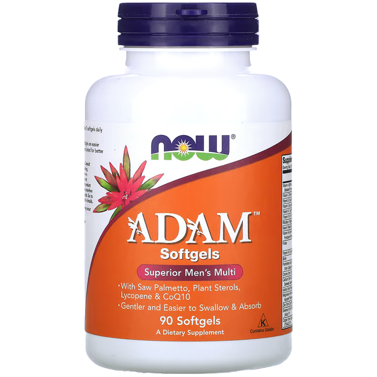 美國Now Foods, ADAM 高級男性複合維生素 90粒軟膠囊|香港旺角門市選購