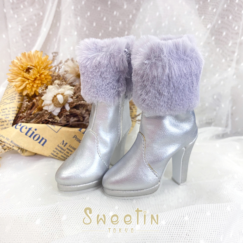 Fleece High Heel Boots