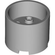 LEGO零件 圓形磚 3x3x2 73111 淺灰色 6326483