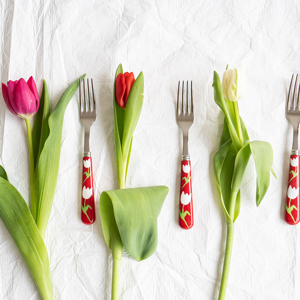 SABRE | Pop! Tulipe Red Dinner fork