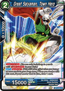 BT5-032 Great Saiyaman, Town Hero