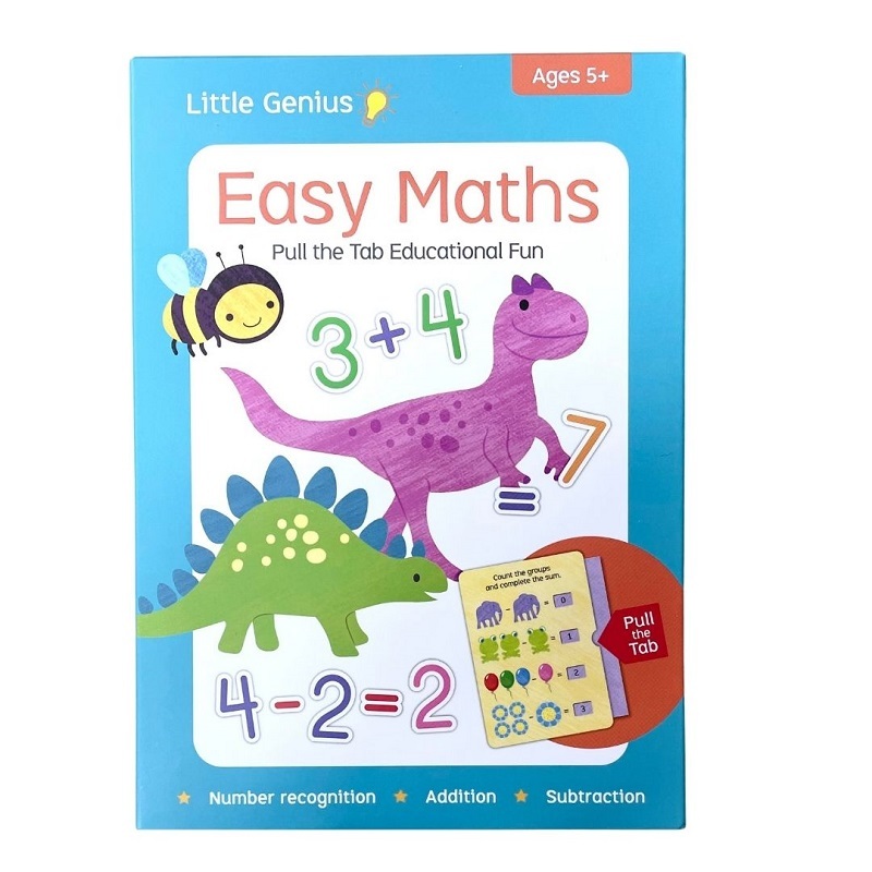 Little Genius Pull The Tab Flash Cards: Easy Maths