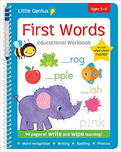 Little Genius Write and Wipe Bind Up:First Words