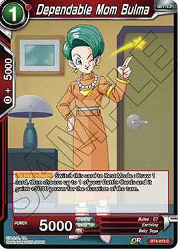BT4-013 Dependable Mom Bulma