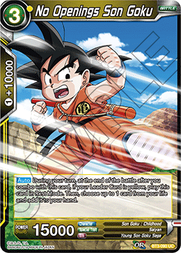 BT3-090 No Openings Son Goku
