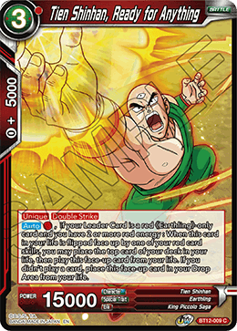 BT12-009 Tien Shinhan, Ready for Anything