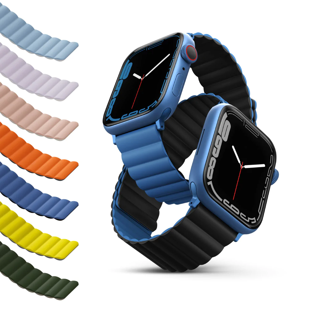 UNIQ｜Revix Apple Watch 雙色防水矽膠磁吸錶帶