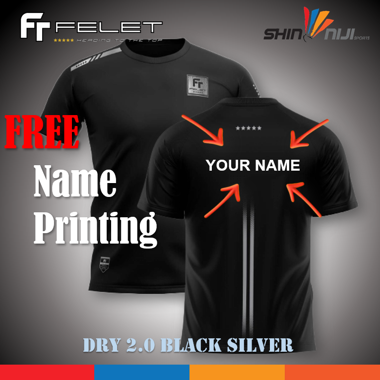 Felet Jersey Special Edition Dry 2.0 Black Silver