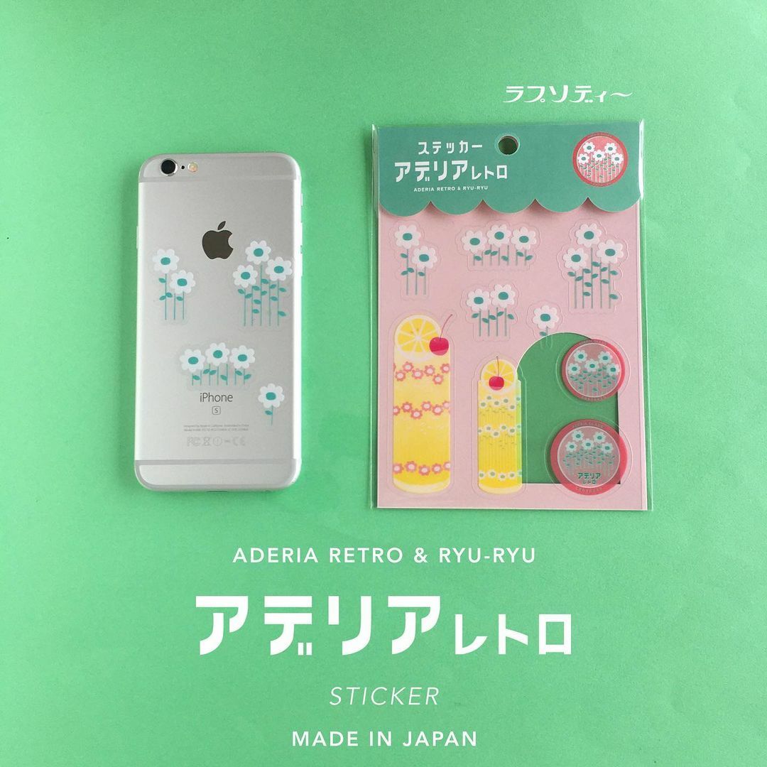 ADERIA RETRO & RYU-RYU 昭和復古文具系列 防水透明貼紙 - 狂想曲