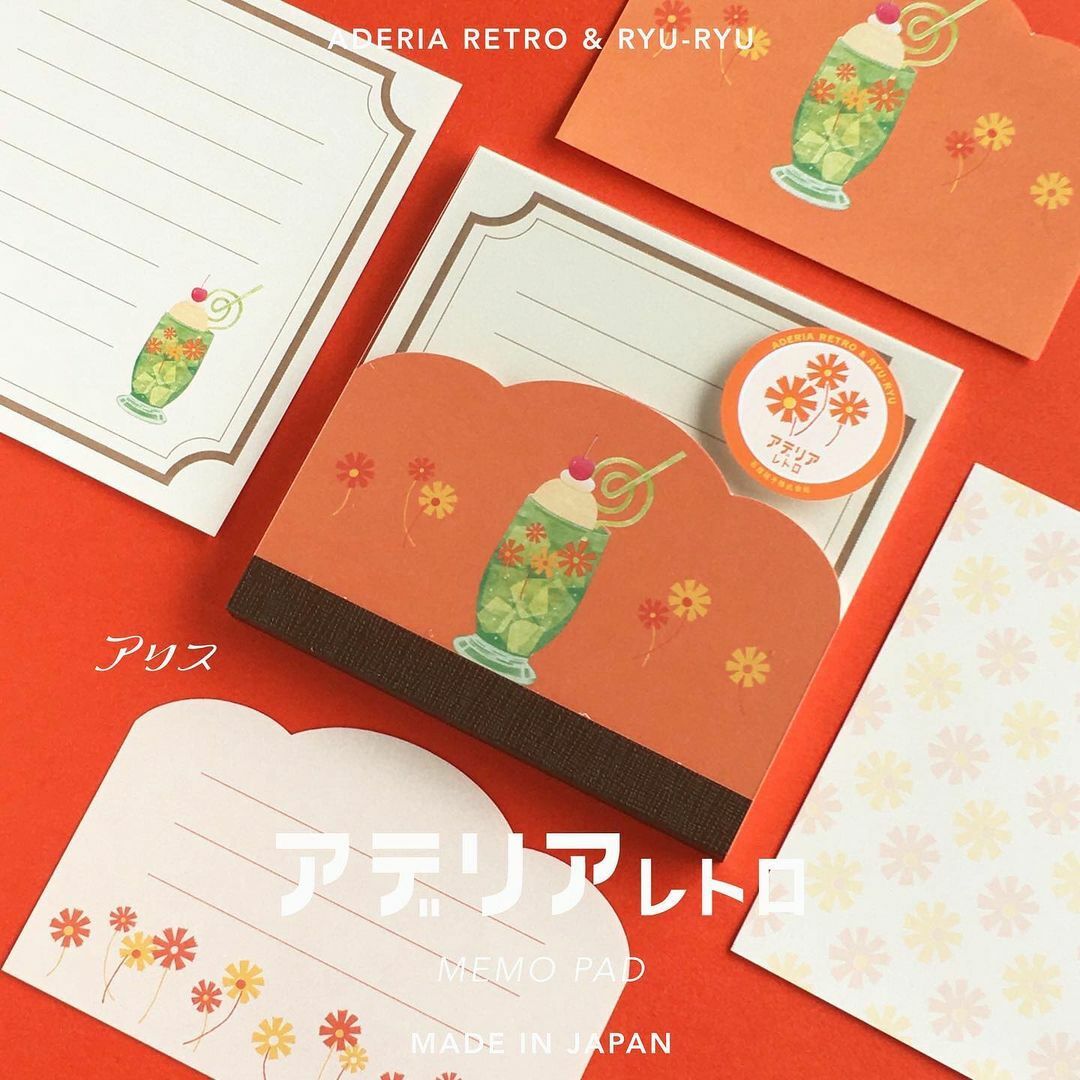 ADERIA RETRO & RYU-RYU 昭和復古文具系列 便條本 - 愛麗絲