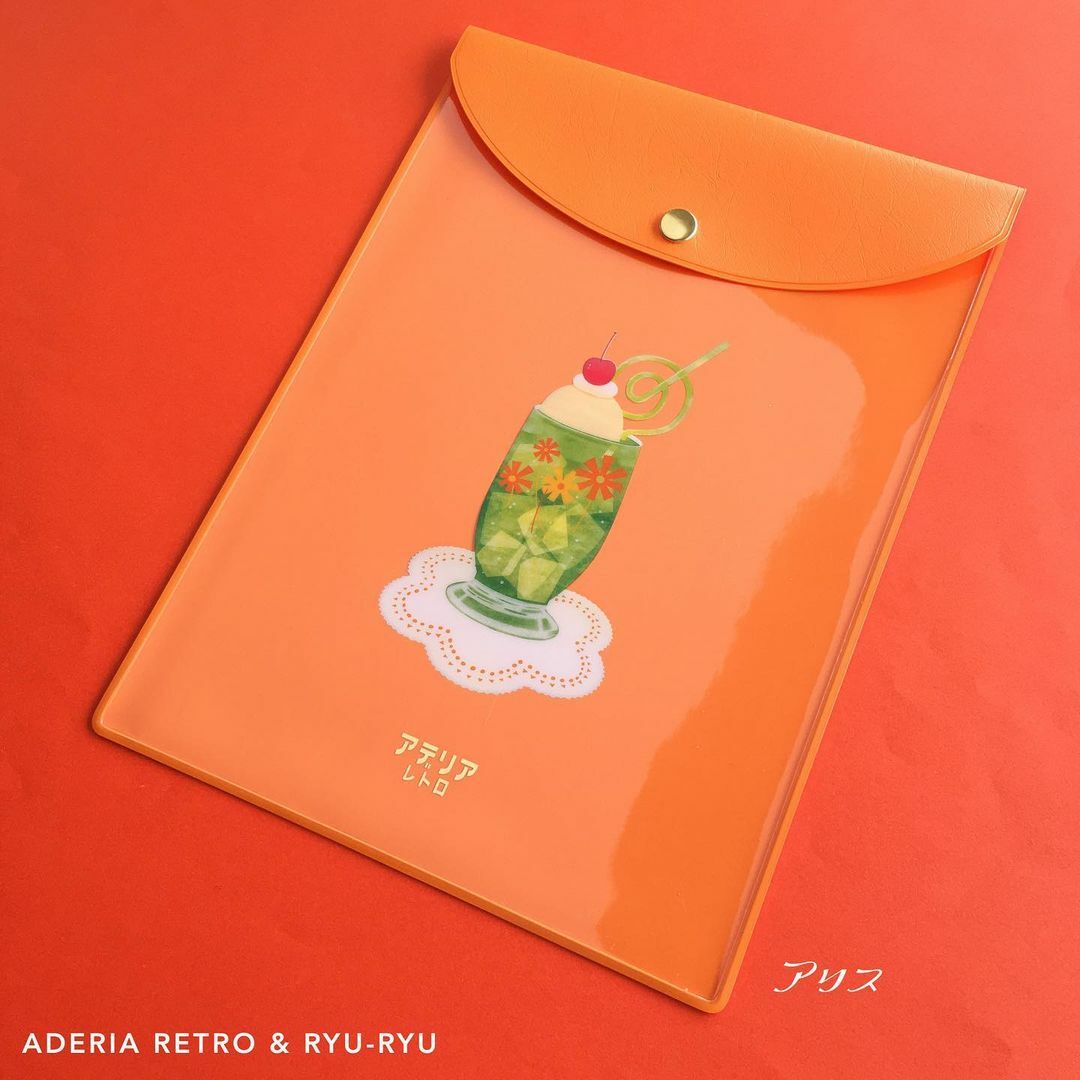 ADERIA RETRO & RYU-RYU 昭和復古文具系列 A5 收納袋 - 愛麗絲
