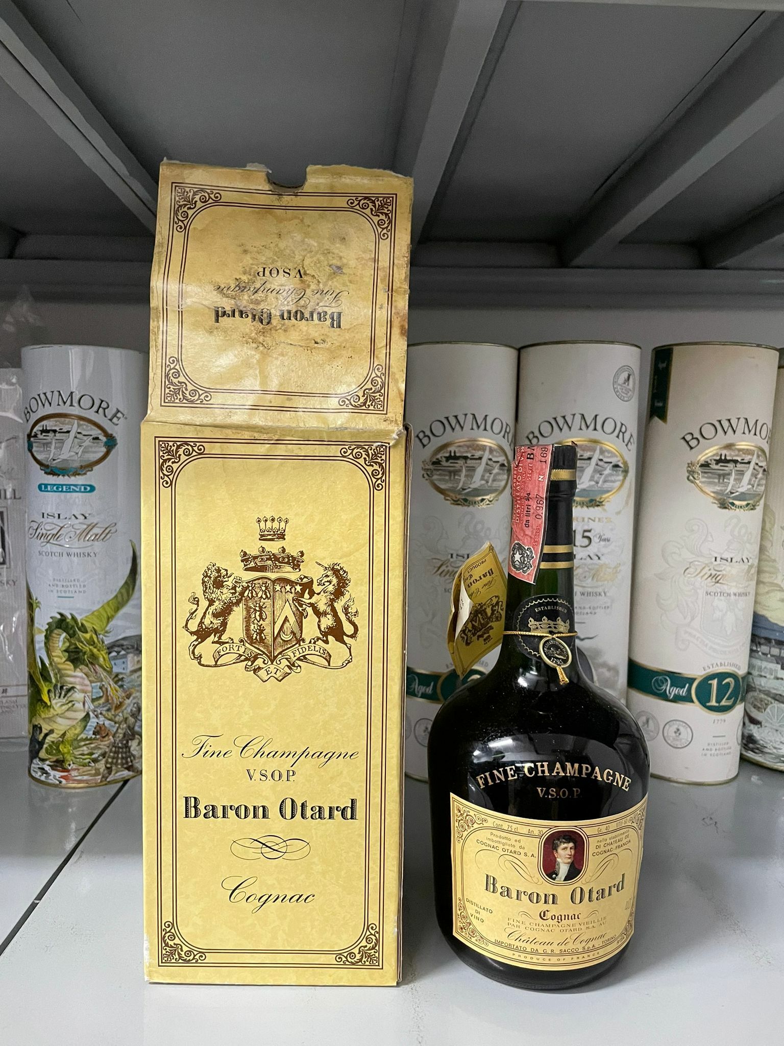 Baron Otard Cognac VSOP 1960s-1970s (Dirty Box) 40% 70c