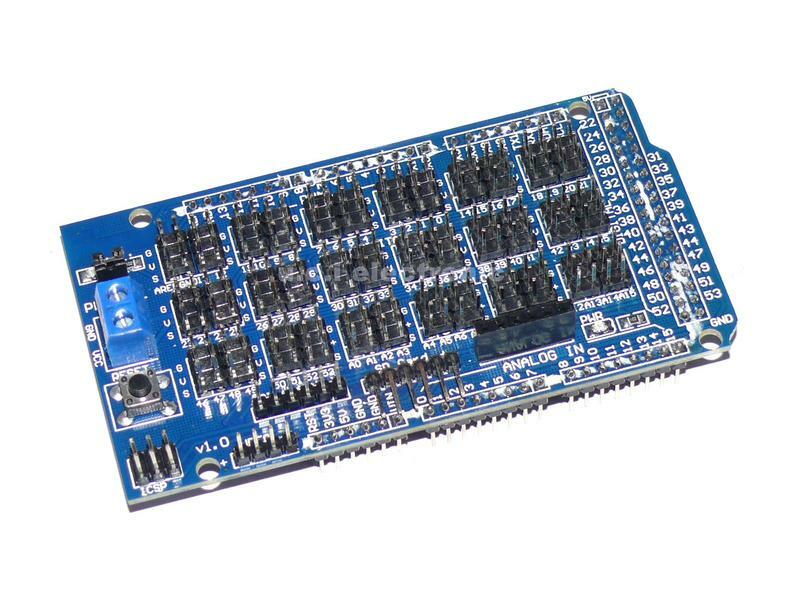 【UCI電子】(5-4) Arduino 全相容MEGA 2560 Sensor Shield V2.0 感測