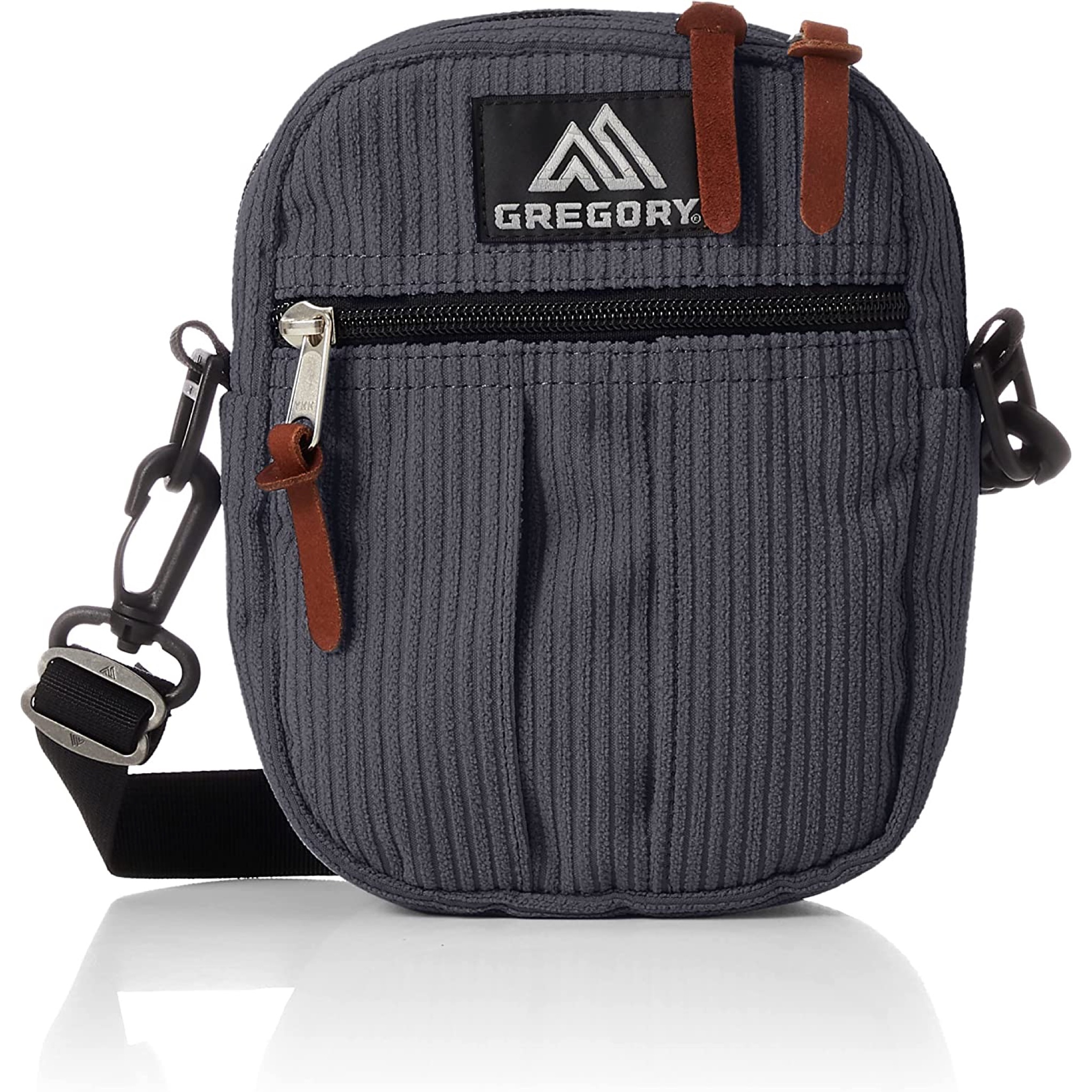 【💥 日本直送】2L GREGORY QUICK POCKET M 燈芯絨黑灰 肩孭 / 斜孭 / 腰 袋