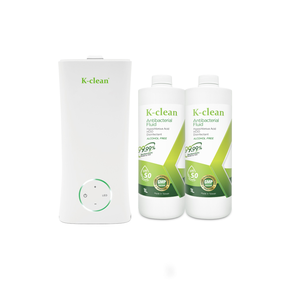 K-clean 1 公升裝 X 2支 + 家居霧化器 (小白鷺)