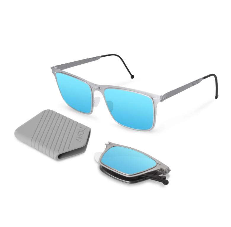 ROAV 8203 Echo Folding Sunglasses 最薄不鏽鋼摺疊口袋太陽眼鏡